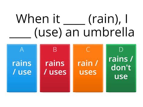 Zero Conditional Quiz