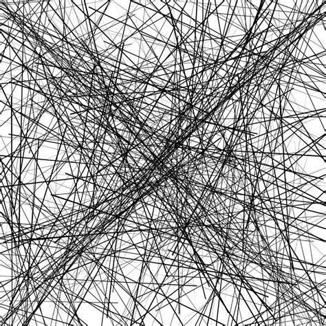 Dynamic Chaotic Lines Abstract Black And White Texture Pattern Stock