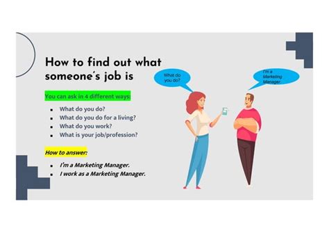 How To Talk About Jobs And Responsibilities Ppt