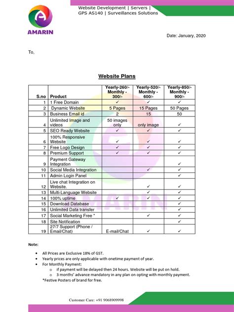 website plans vendors pdf websites computing