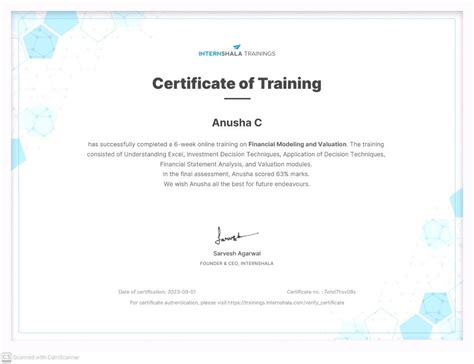 Anusha C On Linkedin Financialmodellingandvaluation Internshala