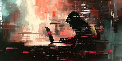 Silent Code Symphony A Hackers Overture In The Cyber Abyss Premium Ai Generated Image