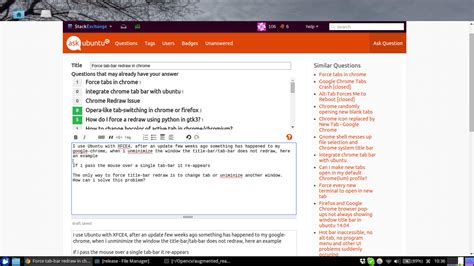 1404 Force Tabs Redraw In Chrome Ask Ubuntu