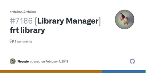 [library manager] frt library · issue 7186 · arduino arduino · github
