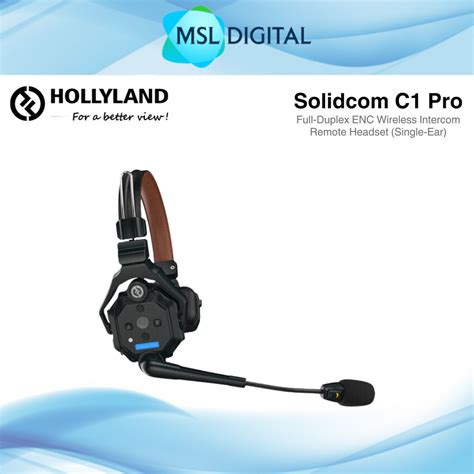 Hollyland Solidcom C Pro Full Duplex ENC Wireless Intercom Remote Headset Single Ear Shopee