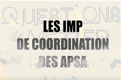 Lultime Vérité Sur Limp De Coordination Des Apsa Le Site Du Snep Fsu