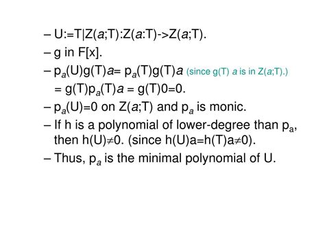 Ppt 6 8 The Primary Decomposition Theorem Powerpoint Presentation Free Download Id 4027693