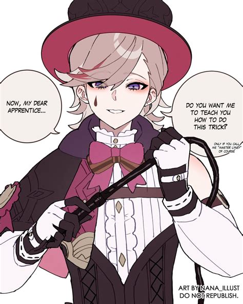 Lyney Genshin Impact Drawn By Nana Illust Danbooru