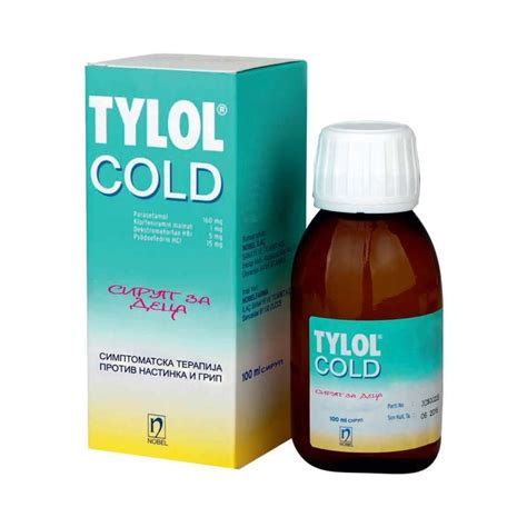Тајлол Колд сируп за симптоматски третман на настинка и грип 100ml