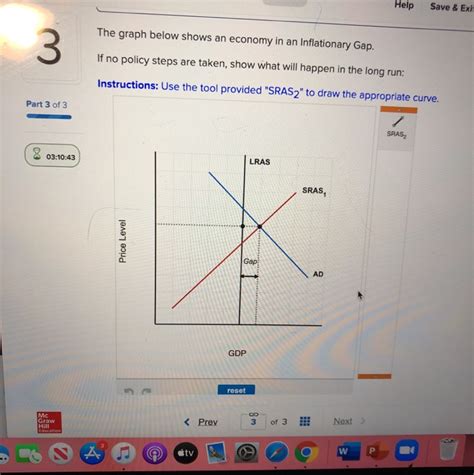 Solved The Graph Below Shows An Economy In A Recessionary