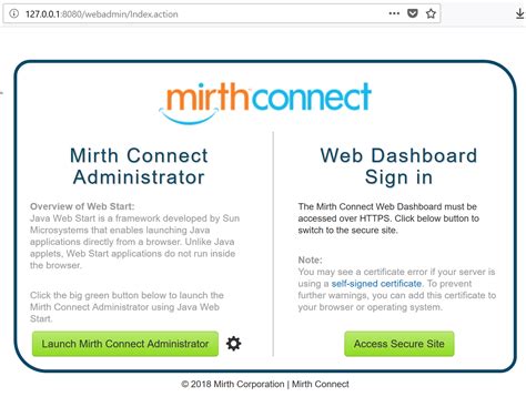Mirth Connect Installation Dr Ilias Sachpazidis