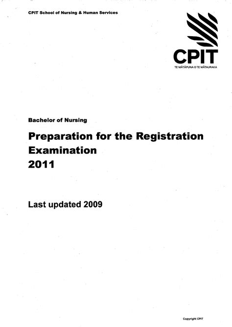 Cpit State Exam Preparation Blank Cpit School Of Nursing Human
