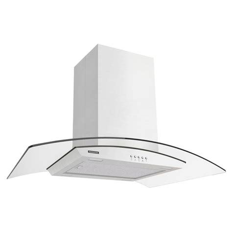 Coifa De Ilha Perfecta New Vetro Isla 90cm Inox Tramontina Horus