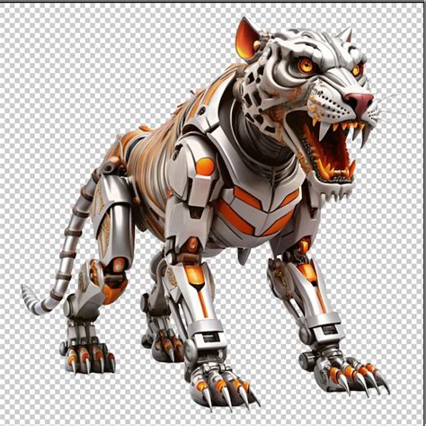 El León Robot Archivo Psd Premium