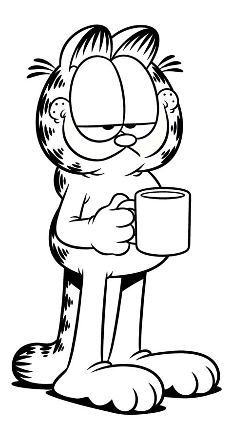 67 Coloriage Garfield Gratuit Imprimer Ou Colorier En Ligne