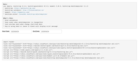 Bootstrap Datepicker Examples Iamrohit In