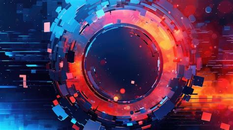 Premium Ai Image The Background Depicts Abstract Technology Generative Ai