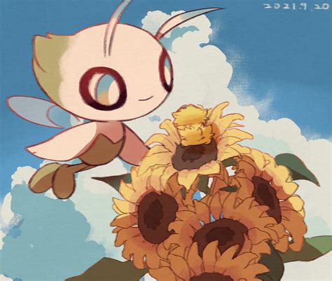 Celebi And Joltik Pokemon Drawn By Leels Danbooru