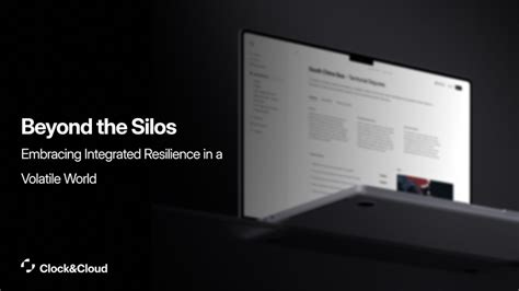 Week 18 2025 Beyond The Silos Embracing Integrated Resilience In A Volatile World