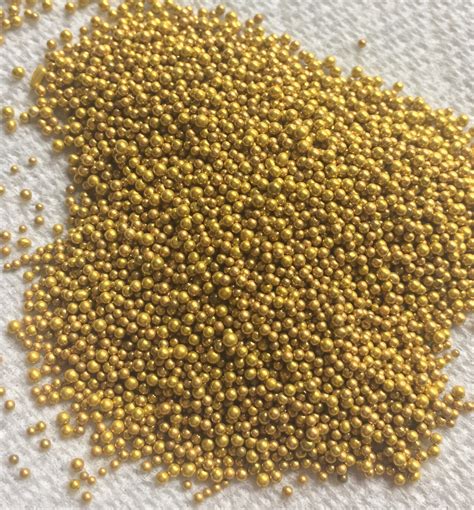Gold Mini Glass Beads New