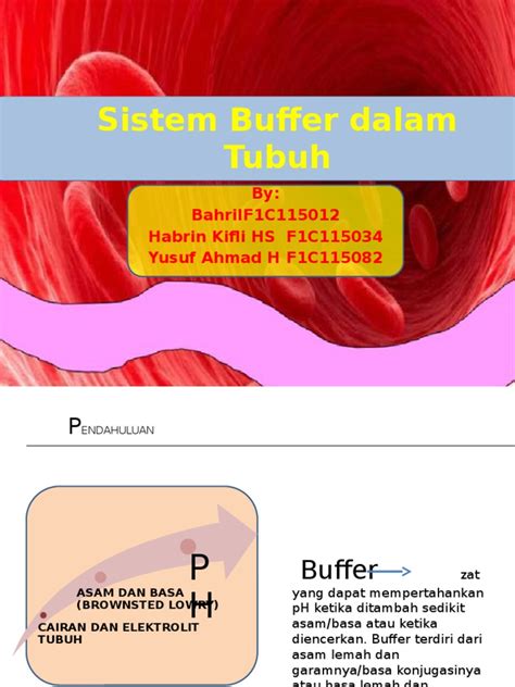 Ppt Biokimia 1 Sistem Buffer Dalam Tubuh