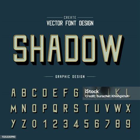 줄 글꼴 및 문자 벡터 그림자 글꼴 및 문자 숫자 디자인 배경 그래픽 텍스트 3차원 형태에 대한 스톡 벡터 아트 및 기타 이미지 3차원 형태 교육 그래픽 프린트