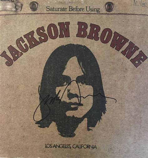 Jackson Brown Autographed Album YourPremierMemorabilia