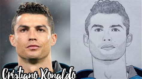 How To Draw Cristiano Ronaldo Cristiano Ronaldo Sketch Step By Step