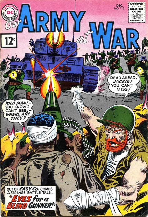 Our Army At War 113 Joe Kubert Art Cover Pencil Ink