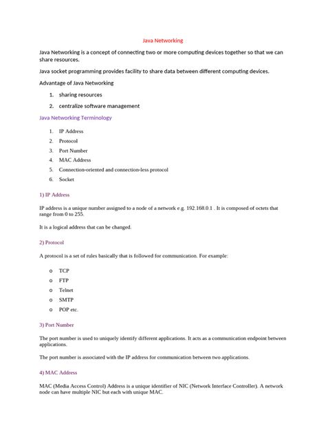 Java Networking Pdf Network Socket Computer Network Java Networking Pdf Network Socket Computer Network