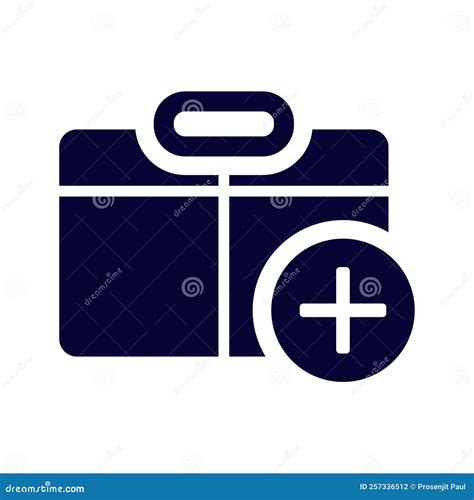 Emergency First Aid Bag Icon Stock Vector Illustration Of Vector