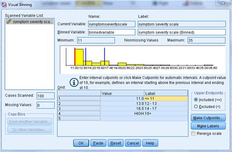 Spss Grouping Using Percentiles Cross Validated