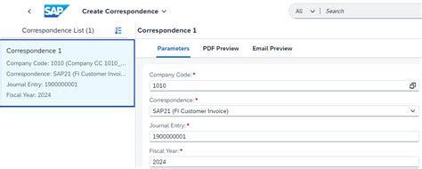 3557212 Printing Of Customer Invoices In Financial Accounting Correspondence Type Sap21