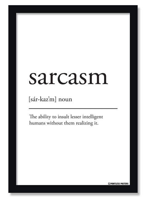 Sarcasm Definition Poster Keep Calm Collection
