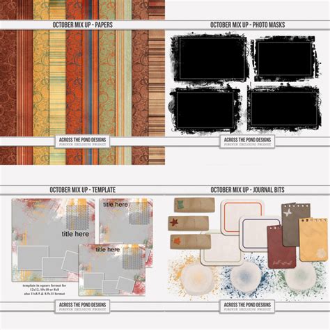 October Mix Up Bundle Digital Art