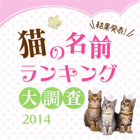猫の名前ランキング大調査2014 結果発表 アイリスプラザメディア