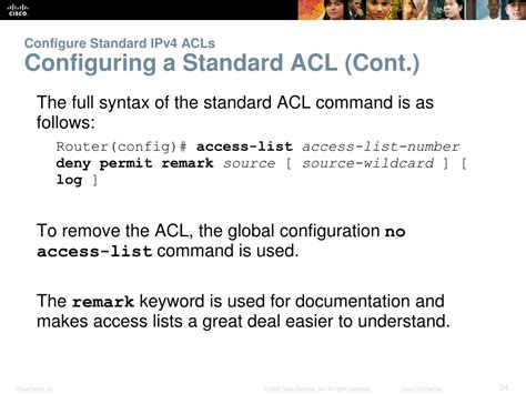Ppt Chapter Access Control Lists Powerpoint Presentation Free