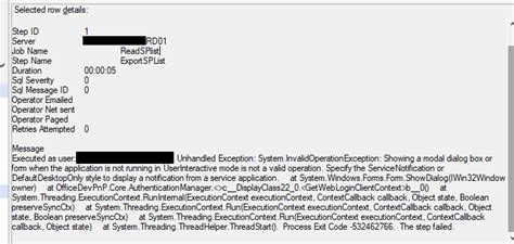 Net How Could I Avoid Credential Popup Powershell Window In Sql Server Agent Stack Overflow