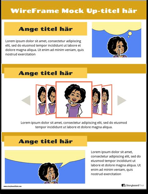Corporate Wireframe Vs Mock Up Slutförd 2 Storyboard
