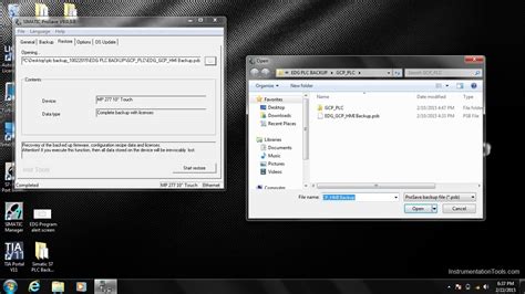 How To Backup And Restore From Simatic Prosave Hmi