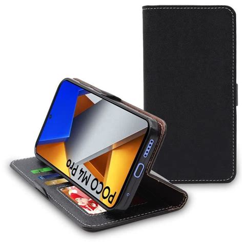 Ebeststar ® Pour Xiaomi Poco M4 Pro 4g Etui Portefeuille Pu Cuir