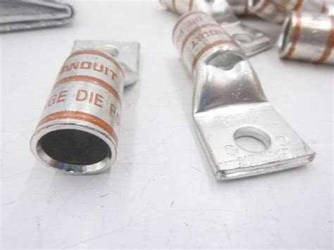 10 Pack Panduit Copper Compression Lugs Stantard Barrel One Terminals Oneclick Warehouse