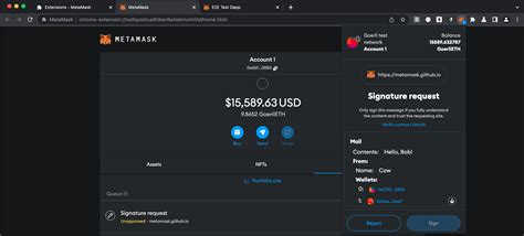 Bug Incorrect Balance Shown In The Signature Request Header Issue MetaMask