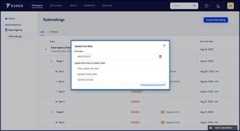 Update Task Due Dates
