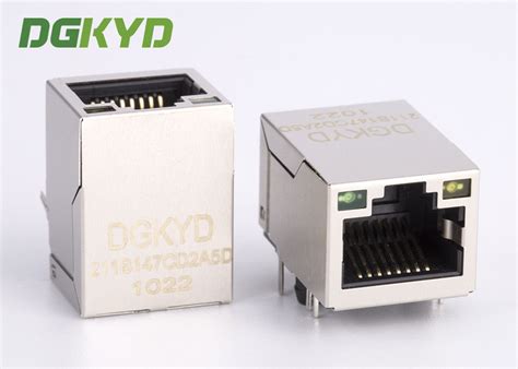 Female Rj45 Jack Connector Shielded 8p8c Telecom Port 100 Base Tx