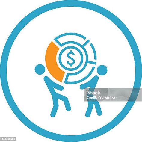 Ikon Pangsa Pasar Konsep Bisnis Desain Datar Ilustrasi Stok Unduh