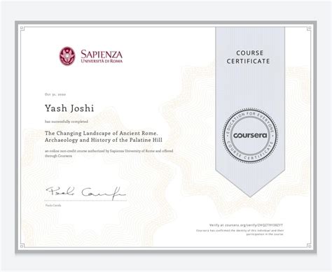 Yash Joshi On Linkedin Coursera History Conservation