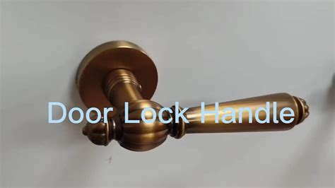Luxury French Gold Solid Brass Lock Handled Interior Split Door Locks