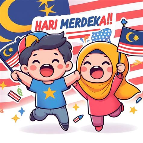 Malaysia Hari Merdeka Illustration Premium Ai Generated Image