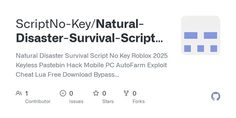 Github Scriptno Keynatural Disaster Survival Script No Key 2025